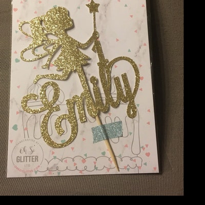 Fairy Cake Topper, Fairy Toppers, Cupcake Toppers, Glitter Cupcake ...