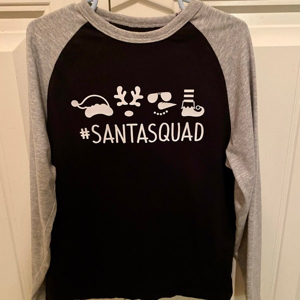 Santa Squad Svg, Christmas Svg, Kids Christmas Svg, Elf, Santa Hat Svg ...