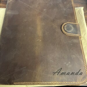 Personalized Vintage Leather Document Holder Case Folder A4 / - Etsy