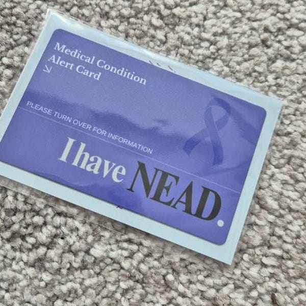 A Positive Blood Type Medical ID Card for in Case of Emergency, A+ ...