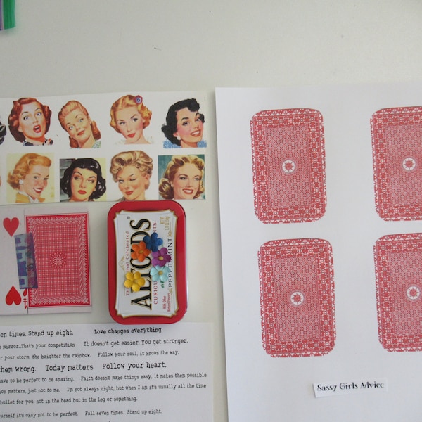 Metal Tin Label Template, Inner and Outer Labels, Printable Craft Page ...