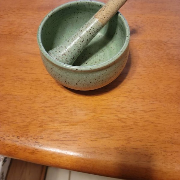 Mortar and Pestle, Wheel Thrown Pottery, Pottery Mortar and Pestle, Ceramic Mortar and Pestle ...