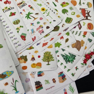October Monthly Bullet Journal Sticker Kit Halloween Themed Stickers ...
