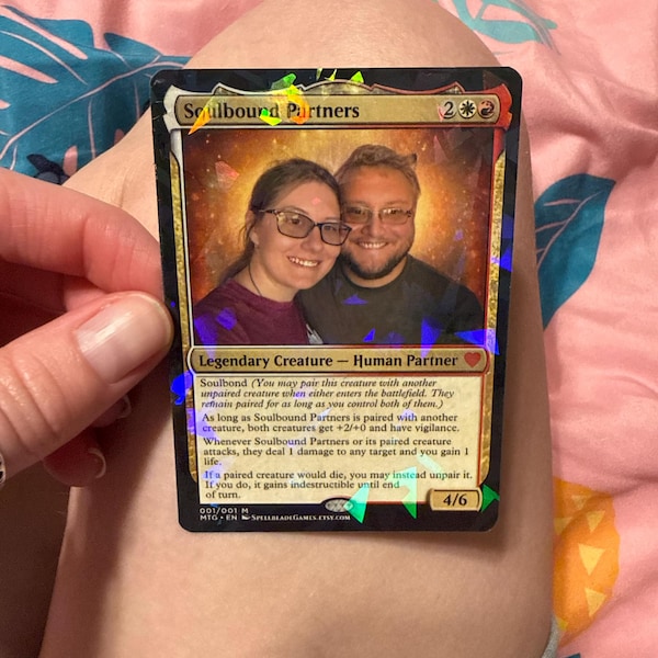 Custom MTG Style Trading Card: Personalized Anniversary, Wedding, Pet ...
