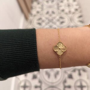 3 & 5 Charm Clover Bracelet - Etsy UK