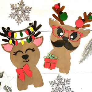 Reindeer Laser Cut File, Create Your Own, Glowforge Reindeer, Laser Cut ...