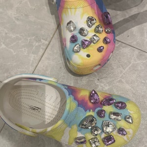 Rhinestone Clog Charms Set of 28 With Strap Chain Mix-color - Etsy