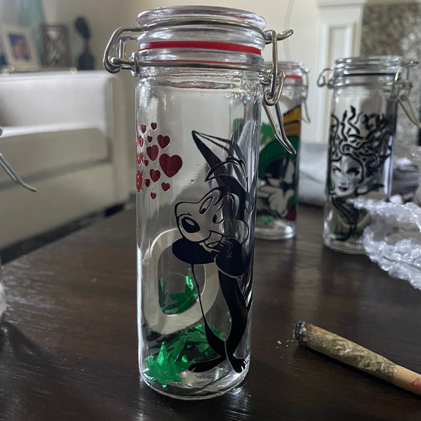 Stache / Stash Jar "willy Wonka" **NEW** Available in 3 Sizes! - Etsy