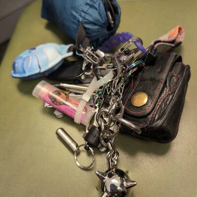 Heart Morningstar Mace Keychain - Etsy