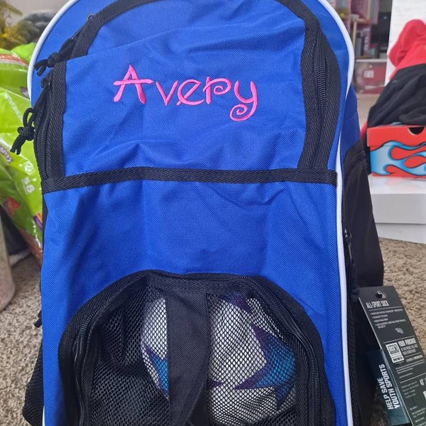 Personalized Soccer Backpack, Equipment Bag, Soccer Ball Bag, Sports ...