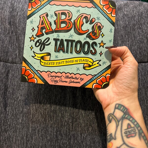 Abc's of Tattoos Baby Board Book - Cute Kids Gift - Hardcover - Edgy ...