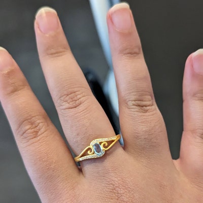 Sterling Silver Flower Ring Setting, S925 Silver Oval Bezel Cup Setting ...