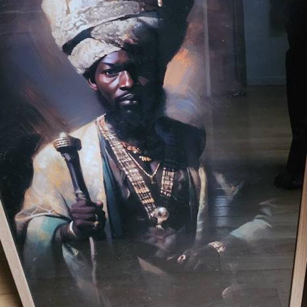 Kings of Africa Oil Painting | Mansa Musa Portrait | Wakanda Oil ...