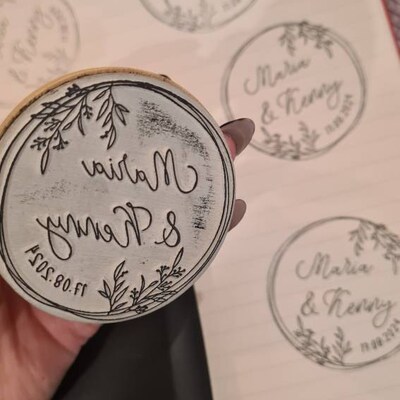 CUSTOM WEDDING STAMP, Wedding Stamp, Personalized Wedding Stamp ...
