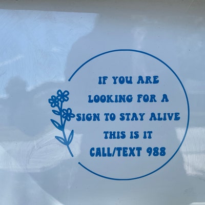 You Matter, Mental Health Decal, 988 Decal, 988 Suicide and Crisis ...