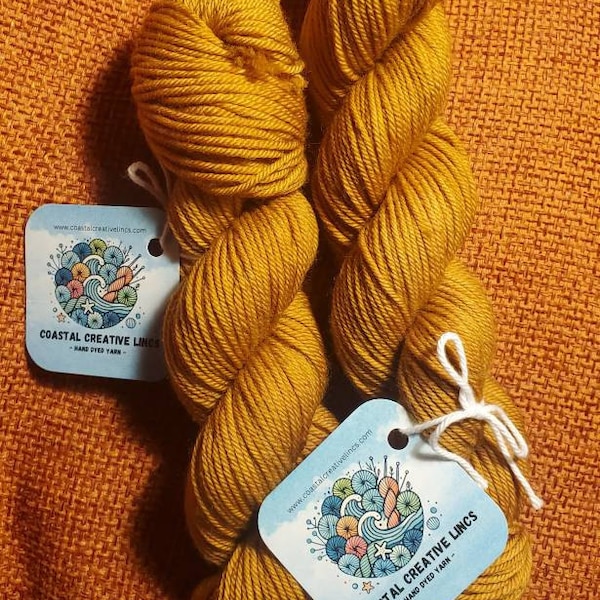 4 Ply DK Yarn 20g 10g Mini Skein Hand Dyed Wool Nylon Green Mustard ...