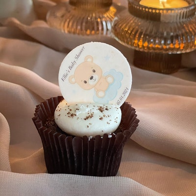 30 Personalised Edible Rice Paper Cupcake Toppers / Birthdays Pre Cut ...