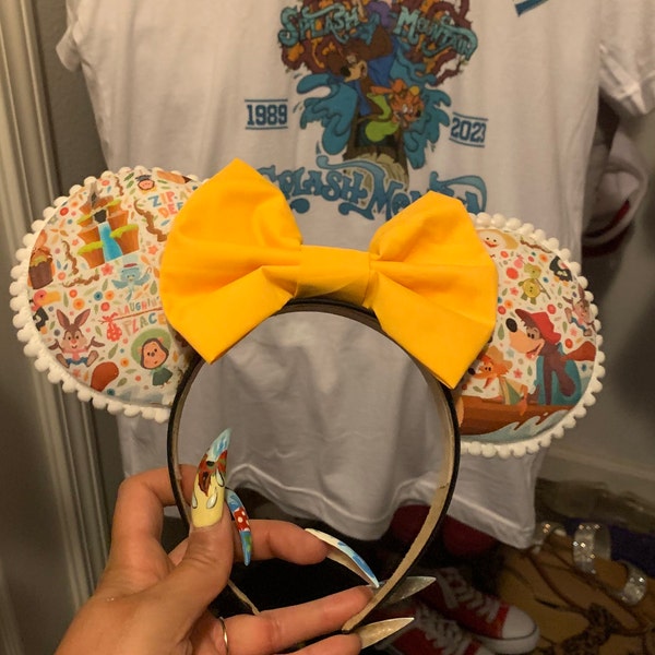 Splash Mountain Inspired Disney Ears, Splash Mountain Minnie Ears ...