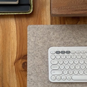 Felt Desk Pad Custom Felt Desk Mat Office Desk Accessories - Etsy