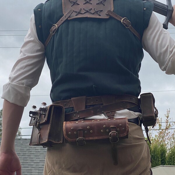 Leather Shoulder Armor Pattern PDF Female Witcher LARP Roleplay ...