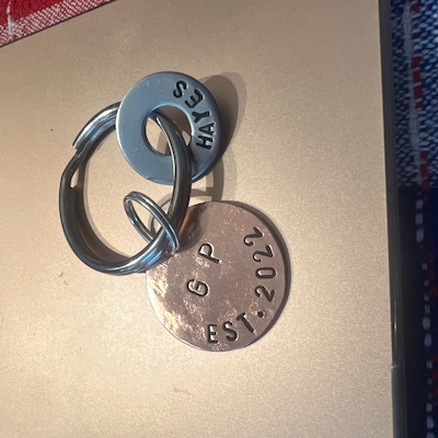 CARPE DIEM Hand Stamped Washer Key Chain Graduation Gift - Etsy