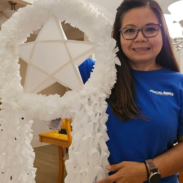 Philippines Traditional Christmas Bamboo Parol Lantern Star Ornament ...