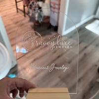 Social Media Hashtag Acrylic Sign Follow Us Acrylic Signs Business ...