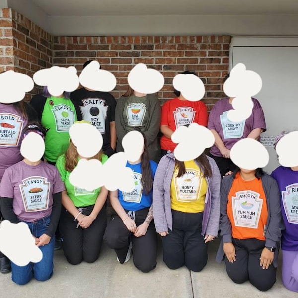 Group Condiments T-shirts, Christmas Matching Shirt, Matching Condiment ...
