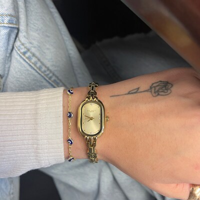 Dainty Vintage Minimalist Gold Womens Watch Small Face Watch for Women, Present for Her, Vintage ...