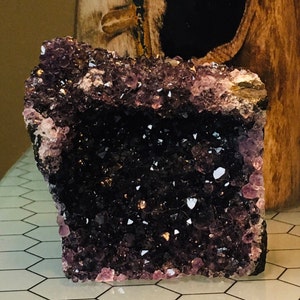 Strange Specimen Amethyst Geode, Raw Purple Crystal Cluster - Etsy