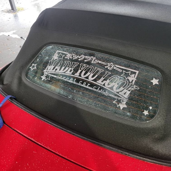 Made You Look Street Car Club Windshield Rear Window Decal Car Sticker ...