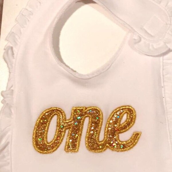 Applique Word "one" Machine Embroidery Design - 3 Sizes - Instant ...