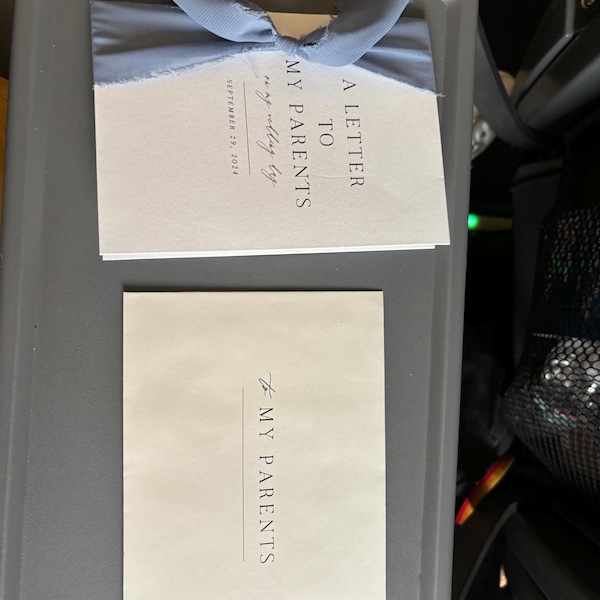 Personalized "to My Daughter" Cotton Paper Card | Personalized Wedding ...