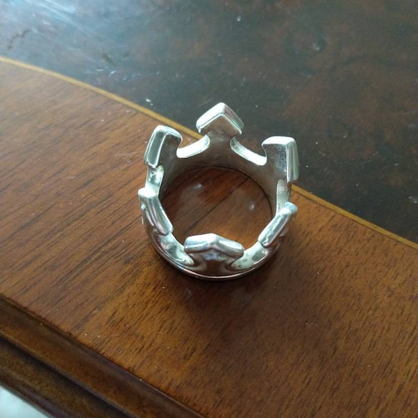 CIRCLE RING, Large Circle Ring, Solid Circle Ring, Circle Ring, Open Circle Ring, Silver Circle ...