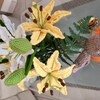 Handmade Crochet Simulation Lily Flowers With Bud Bouquet 1 - Etsy