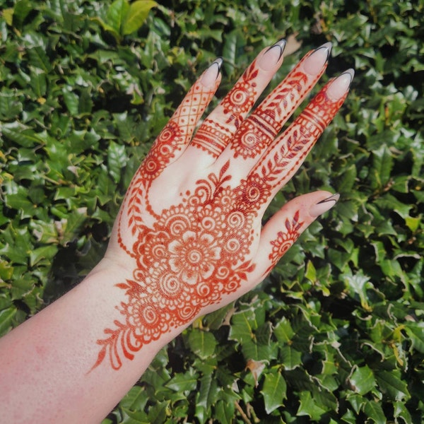 Henna Freckles Cone |temporary Faux Henna Freckles | Organic Lavender ...