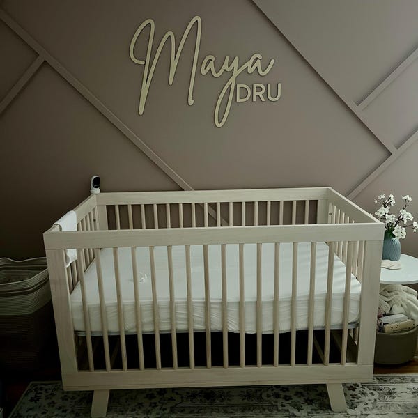 Custom Wood Nursery Name Sign, Custom Nursery Sign, Wooden Name Sign ...