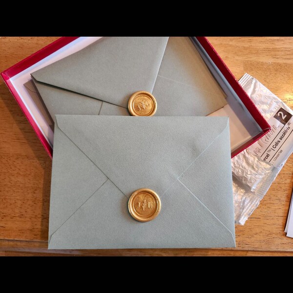 Custom Wax Seal Logo Stickers,40 Logo Series Designs,handmade Self ...