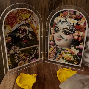 Wooden Temple, Home Mandir, Home Altar, Hare Krishna Altar, Krishna ...