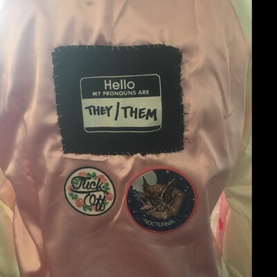 Gender Pronoun PATCH They Them - Etsy