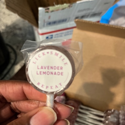 Lavender Lemonade Lollipops // Flower Lollipops // Fall Wedding Favor ...