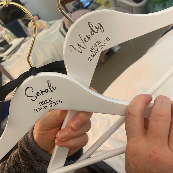 Personalised Wedding Hangers | Bridal Party Hangers - Etsy Australia