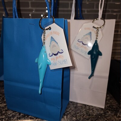 Shark Party Favor Thank You Tag Thanks for Making My Party Jawesome ...