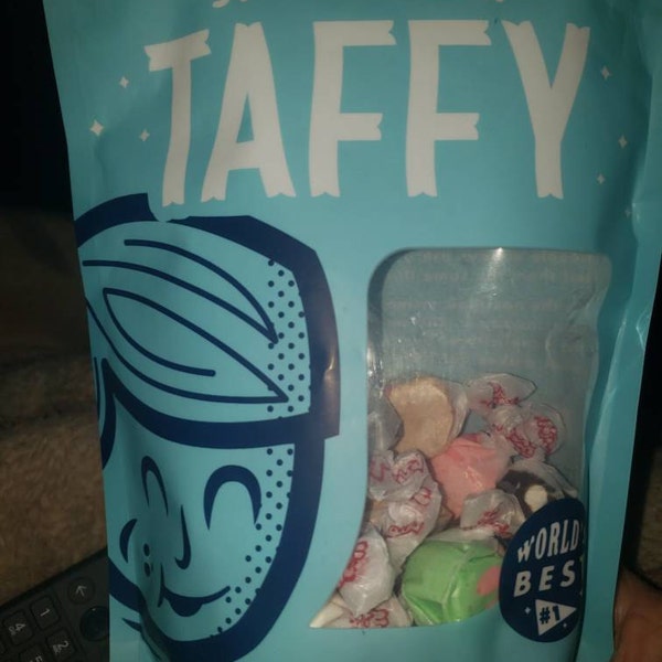 Taffy Shop Happy Birthday Salt Water Taffy 7oz Bag Candy - Soft and ...