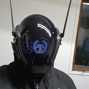Bluetooth Cyberpunk Mask Rave Mask Cyberpunk Helmet Techear Mask ...