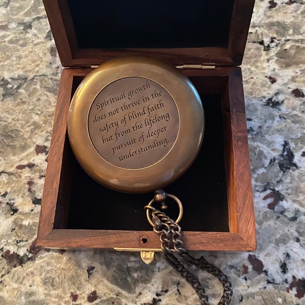 Engraved Compass, Personalized Compass, Nautical Compass, Wedding Gift ...