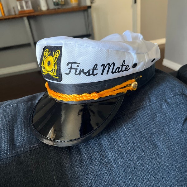 Captain Hat, Nautical Captain's Hat, Gift for New Boat Owner, Captain ...