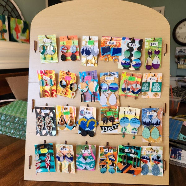 Extra Large Craft Fair Earring Display Stand/retail Earring Display ...