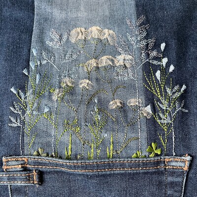 32 Wild Flower, Grass and Herbs Machine Embroidery Design, Floral ...
