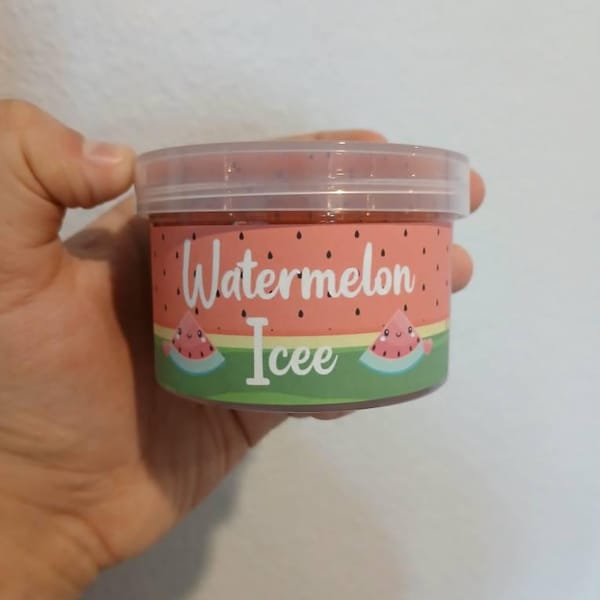 Watermelon Icee Slime: Scented Sensory Dough, Kids ASMR Gift - Etsy